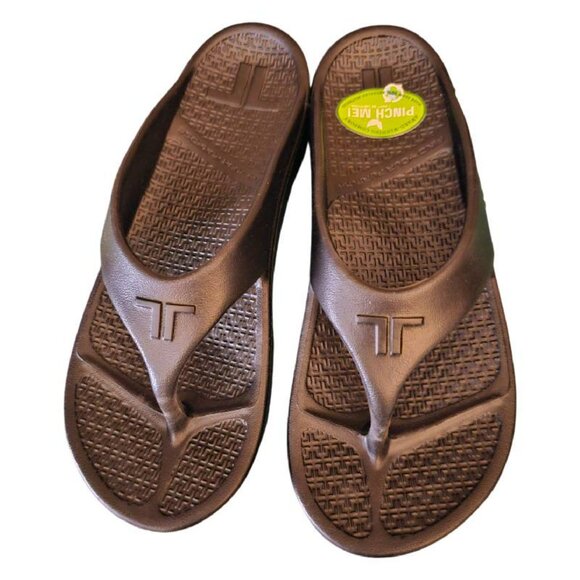 Telic | Shoes | Telic Womens Black Energy Flip Flop Soft Supportive New ...